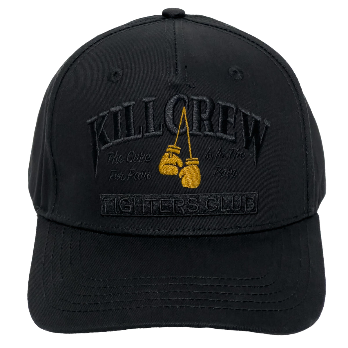 PAIN 5 PANEL SNAPBACK - BLACK / GOLD - Kill Crew