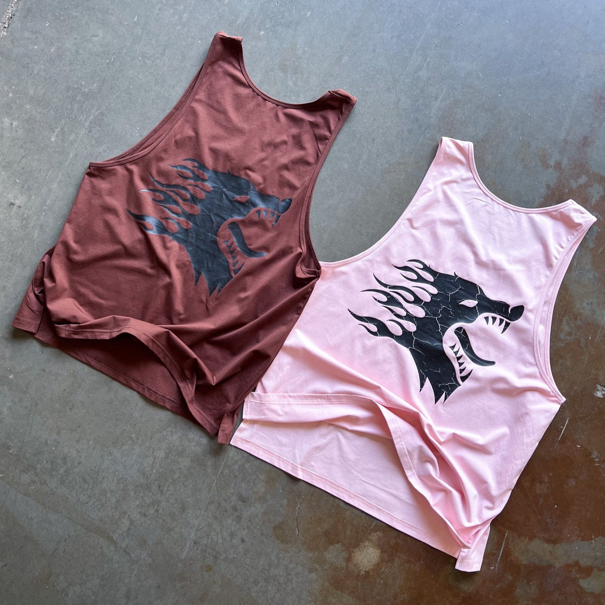 WAR WOLF TANK TOP - BROWN / BLACK - Kill Crew