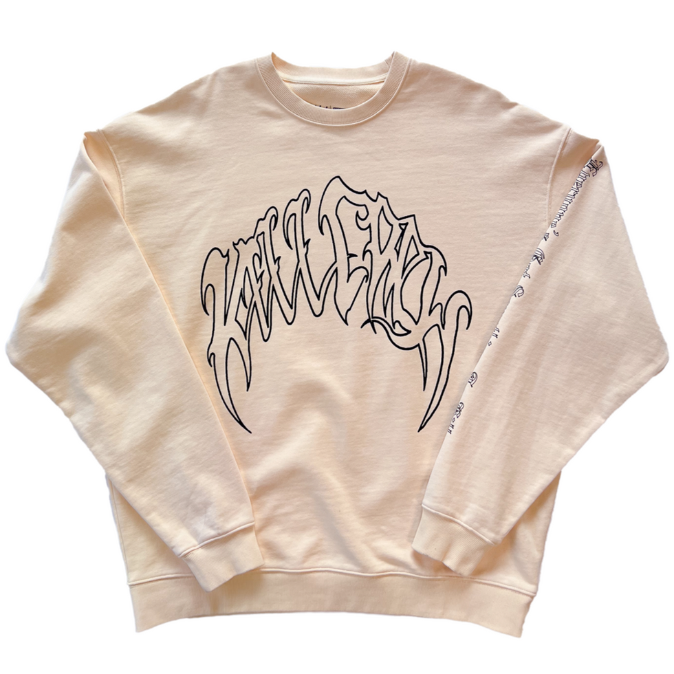 OVERSIZED HEAVYWEIGHT "CLASSIC" CREW NECK - CREAM – Kill Crew