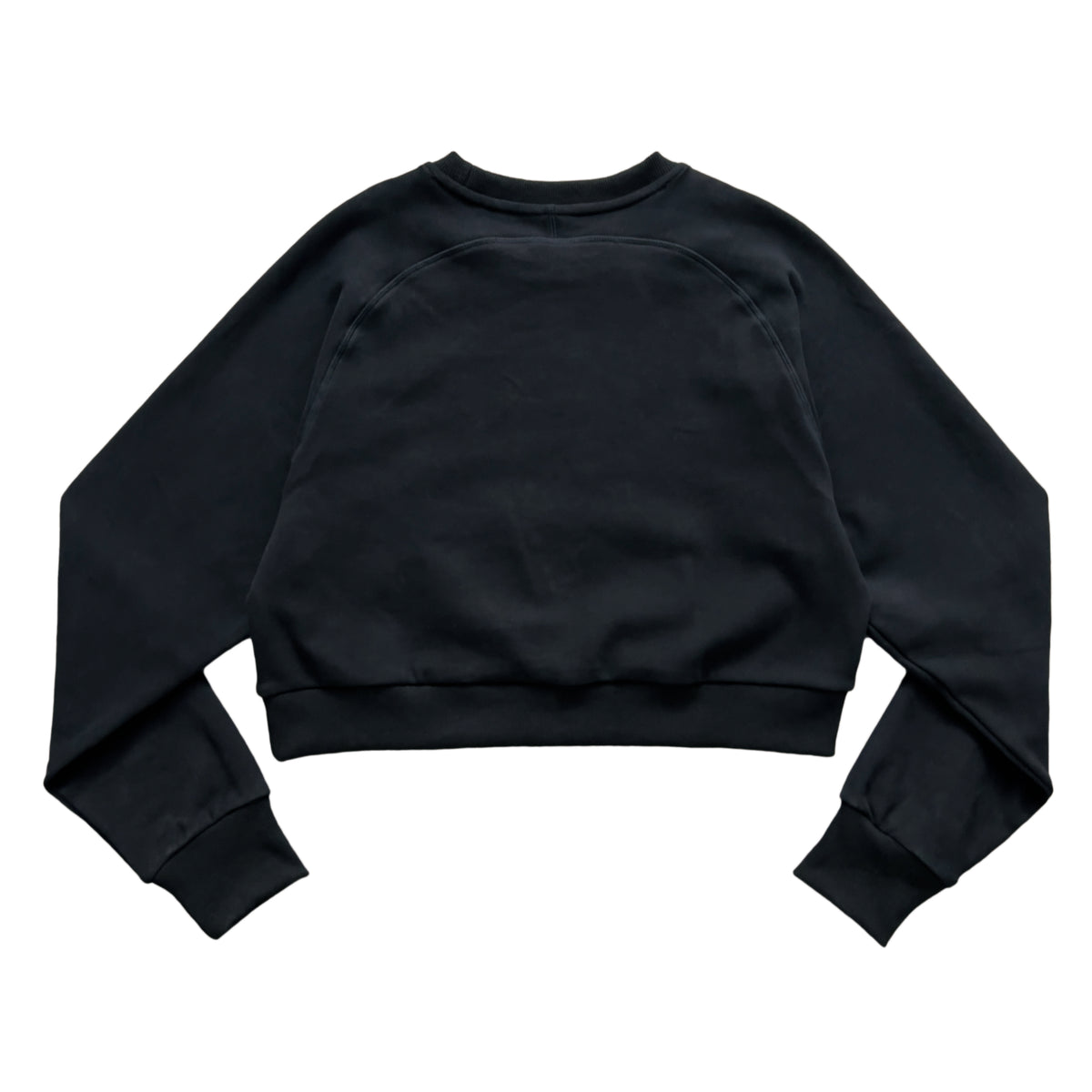 SCRIPT CROP CREW NECK - BLACK - Kill Crew