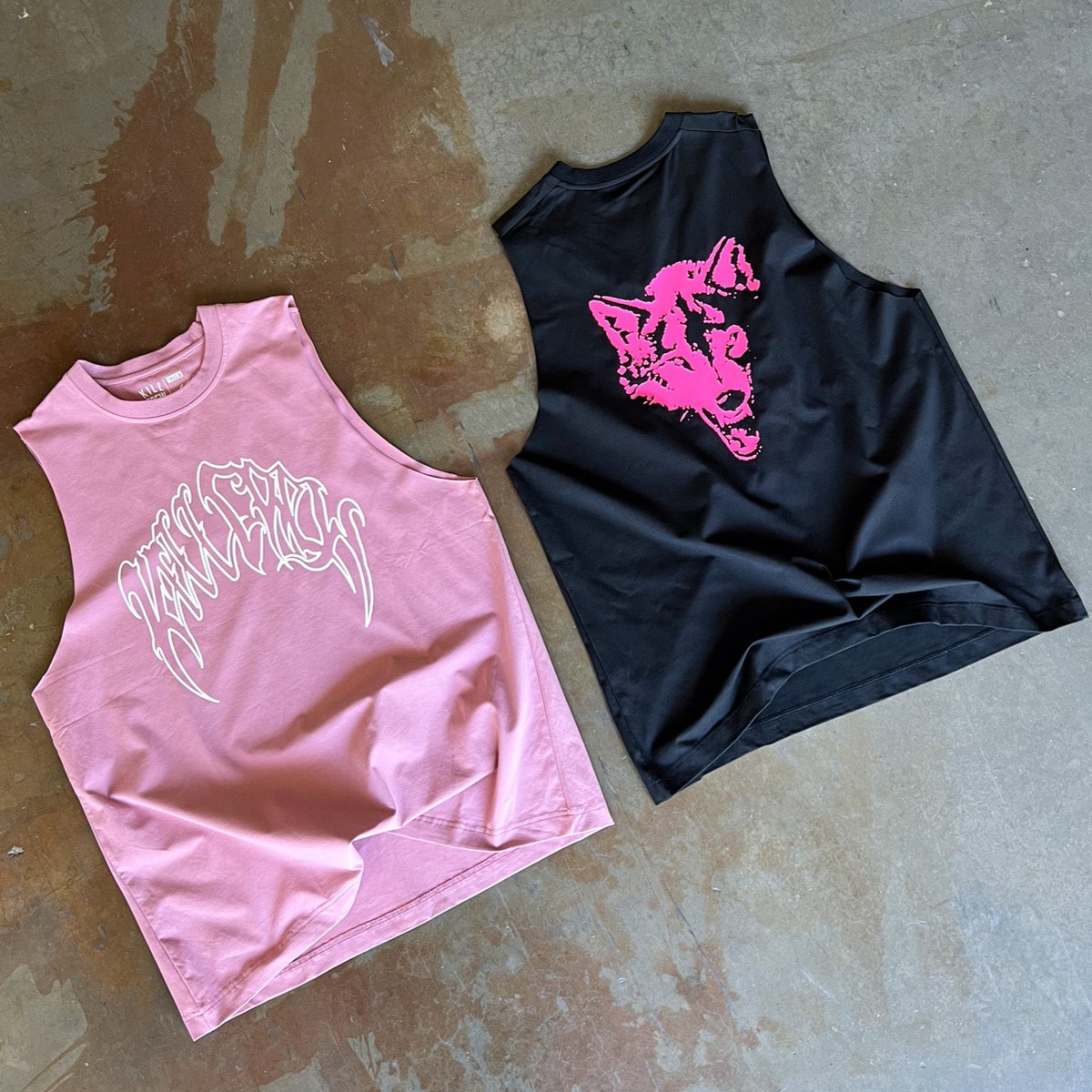 CLASSIC KILL CREW CUT OFF - ROSÉ / WHITE - Kill Crew