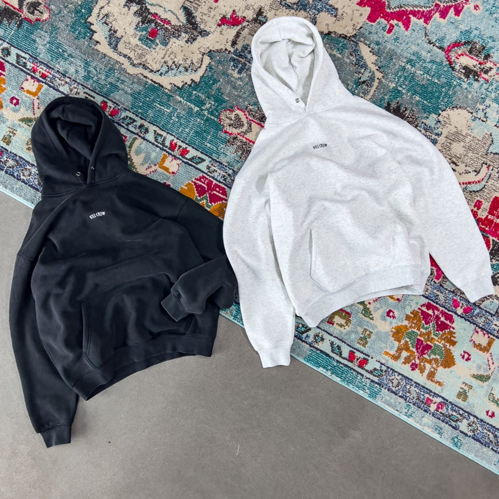 OVERSIZED LUX "SIMPLE" HOODIE - GREY - Kill Crew
