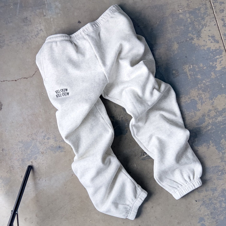HEAVYWEIGHT LUX "SIMPLE" SWEATPANTS - GREY - Kill Crew