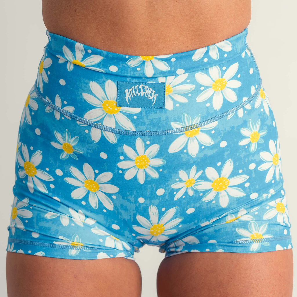 SCRUNCH BIKER SHORTS "DAISY FIELD" – Kill Crew