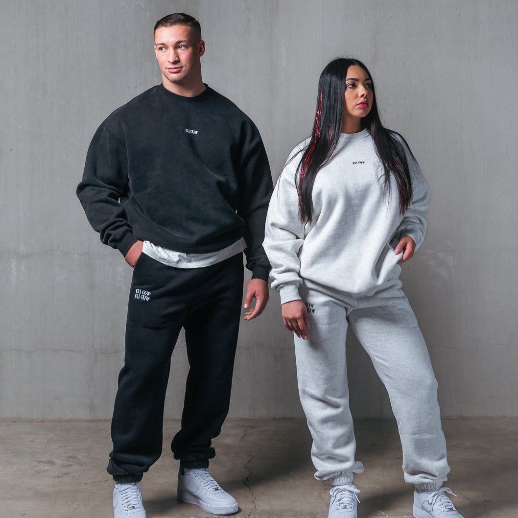 HEAVYWEIGHT LUX "SIMPLE" CREWNECK - BLACK - Kill Crew