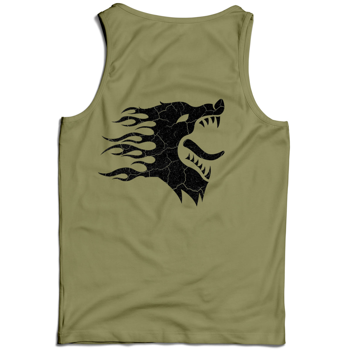 WAR WOLF TANK TOP - OLIVE / BLACK - Kill Crew