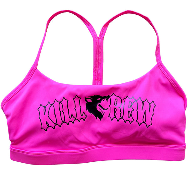 CLASSIC SPORTS BRA - PINK / BLACK - Kill Crew