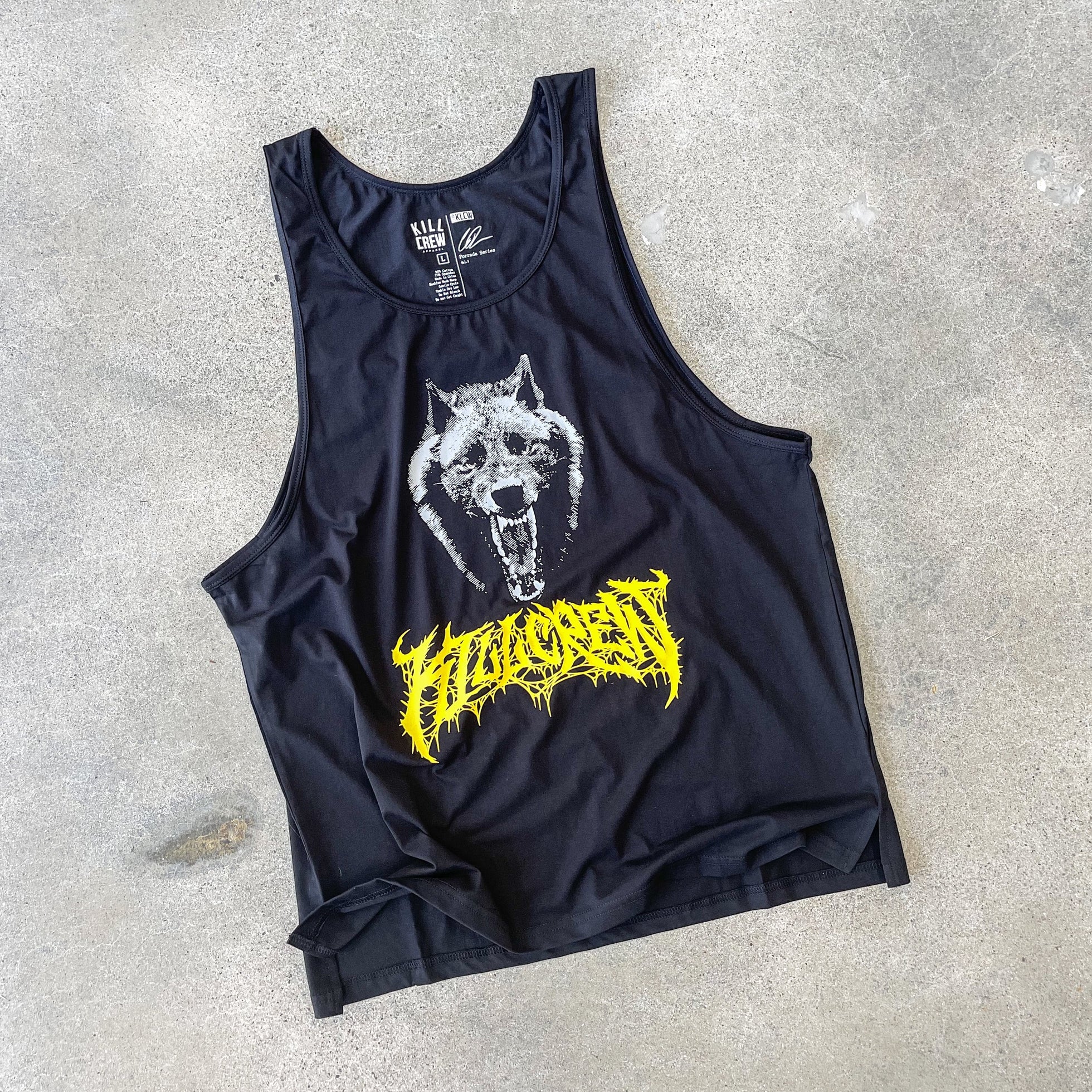 LONE WOLF TANK TOP - BLACK – Kill Crew