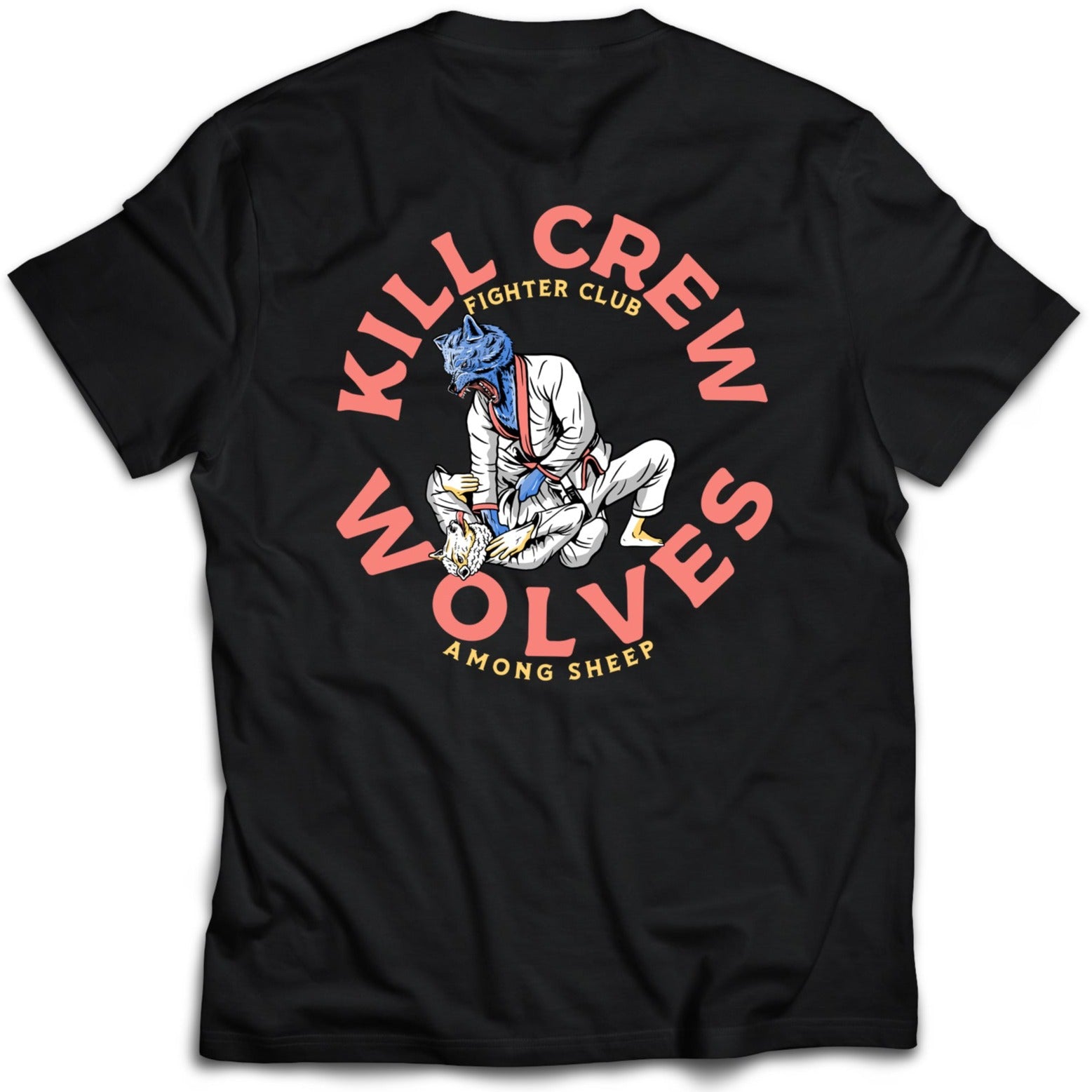 GI JIU JITSU WOLVES AMONG SHEEP T-SHIRT - BLACK - Kill Crew