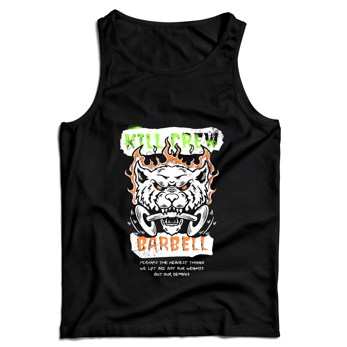 KILL CREW BARBELL TANK TOP - BLACK - Kill Crew