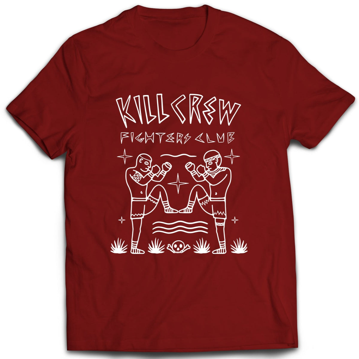 KILL CREW AZTEC FIGHTER'S CLUB T-SHIRT - RED - Kill Crew