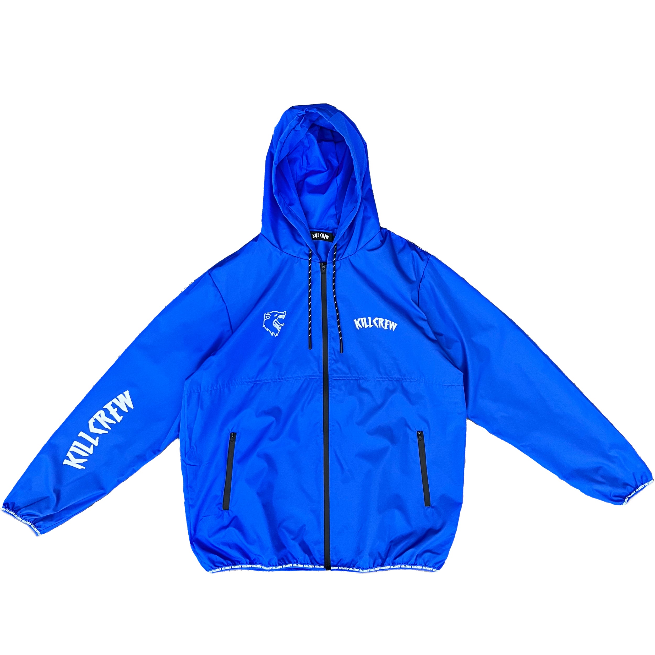 WOLF QUICK DRY WINDBREAKER - BLUE / WHITE – Kill Crew