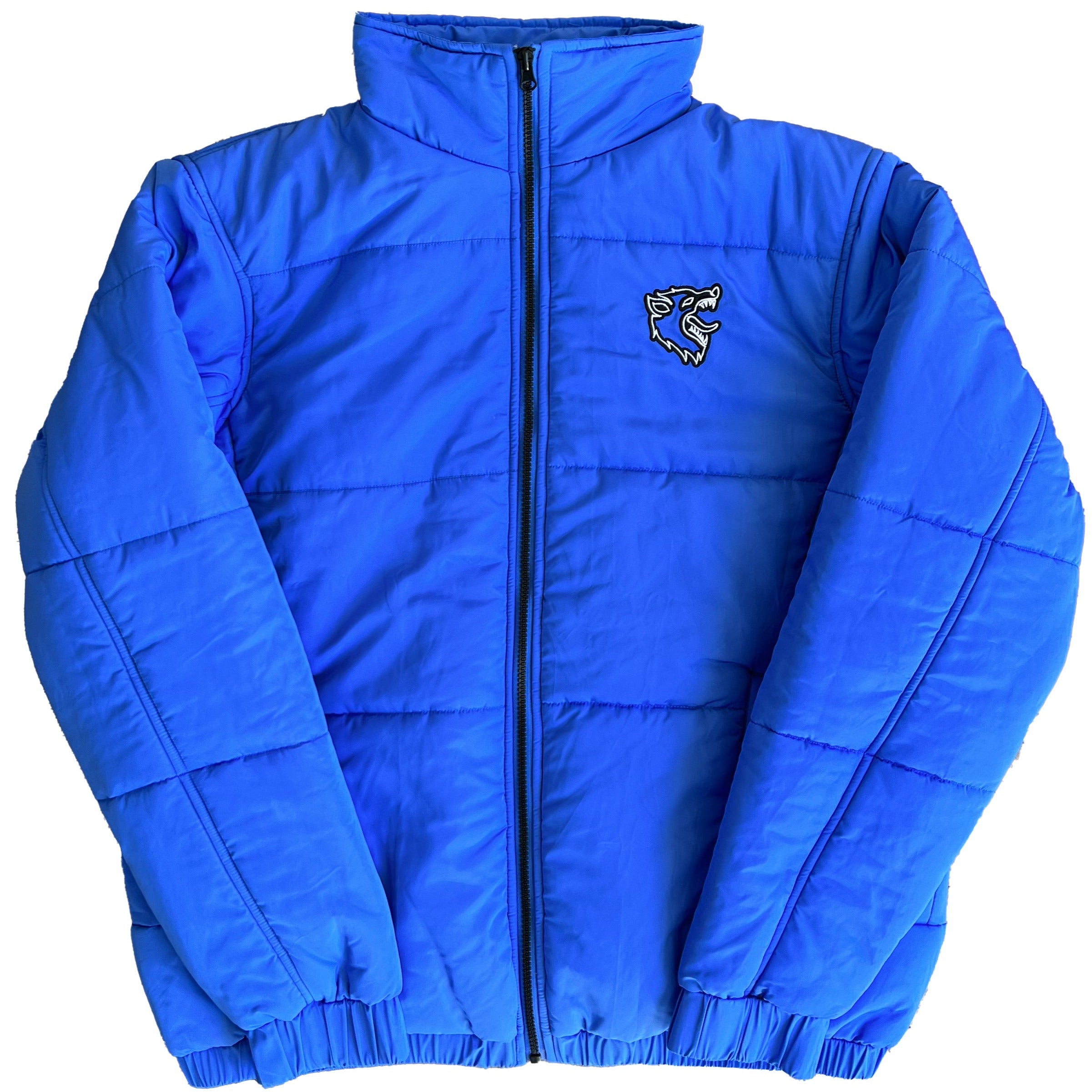 WOLF PUFFER JACKET - BLUE / WHITE – Kill Crew