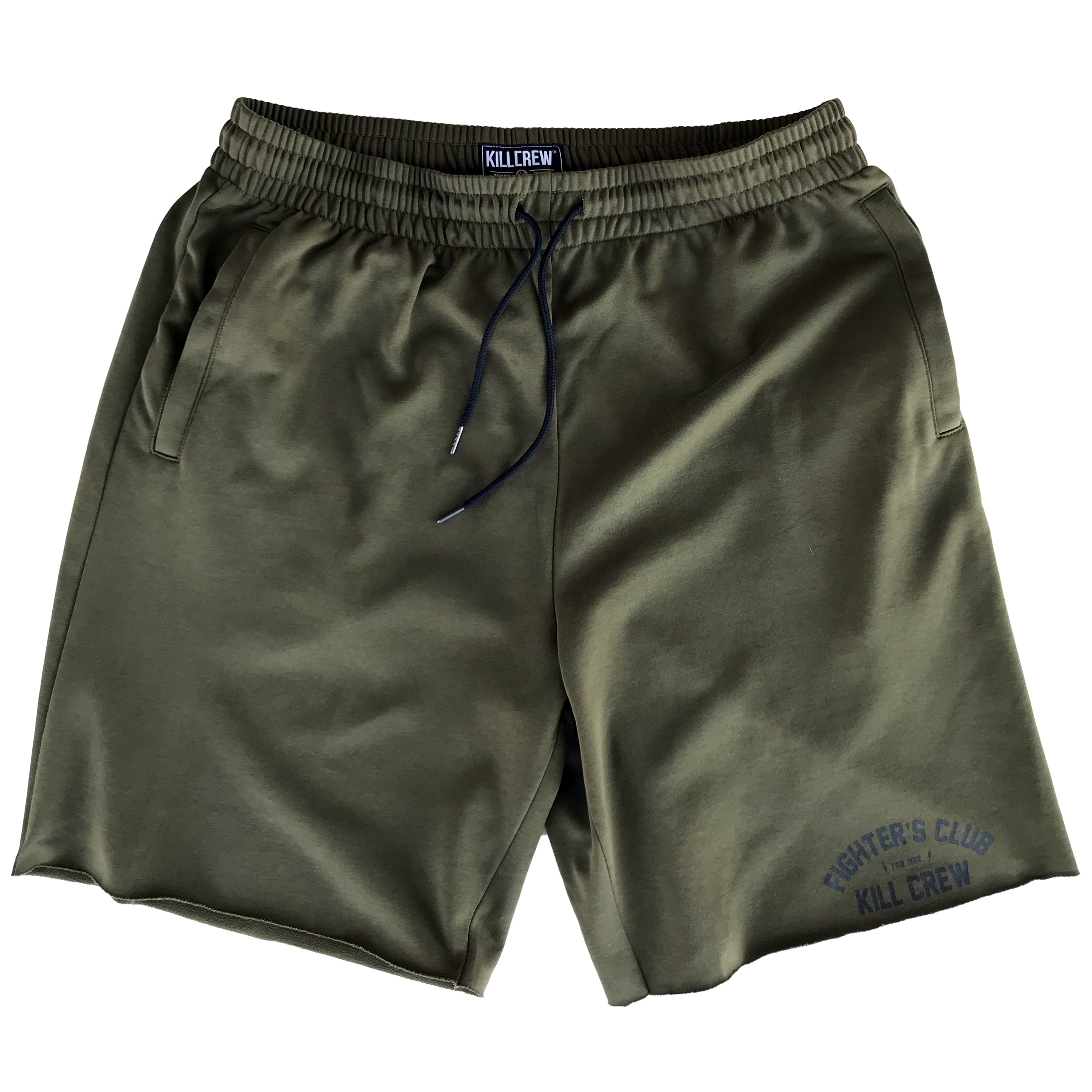 RELAXED CUT SHORTS FIGHTER'S CLUB - OLIVE – Kill Crew