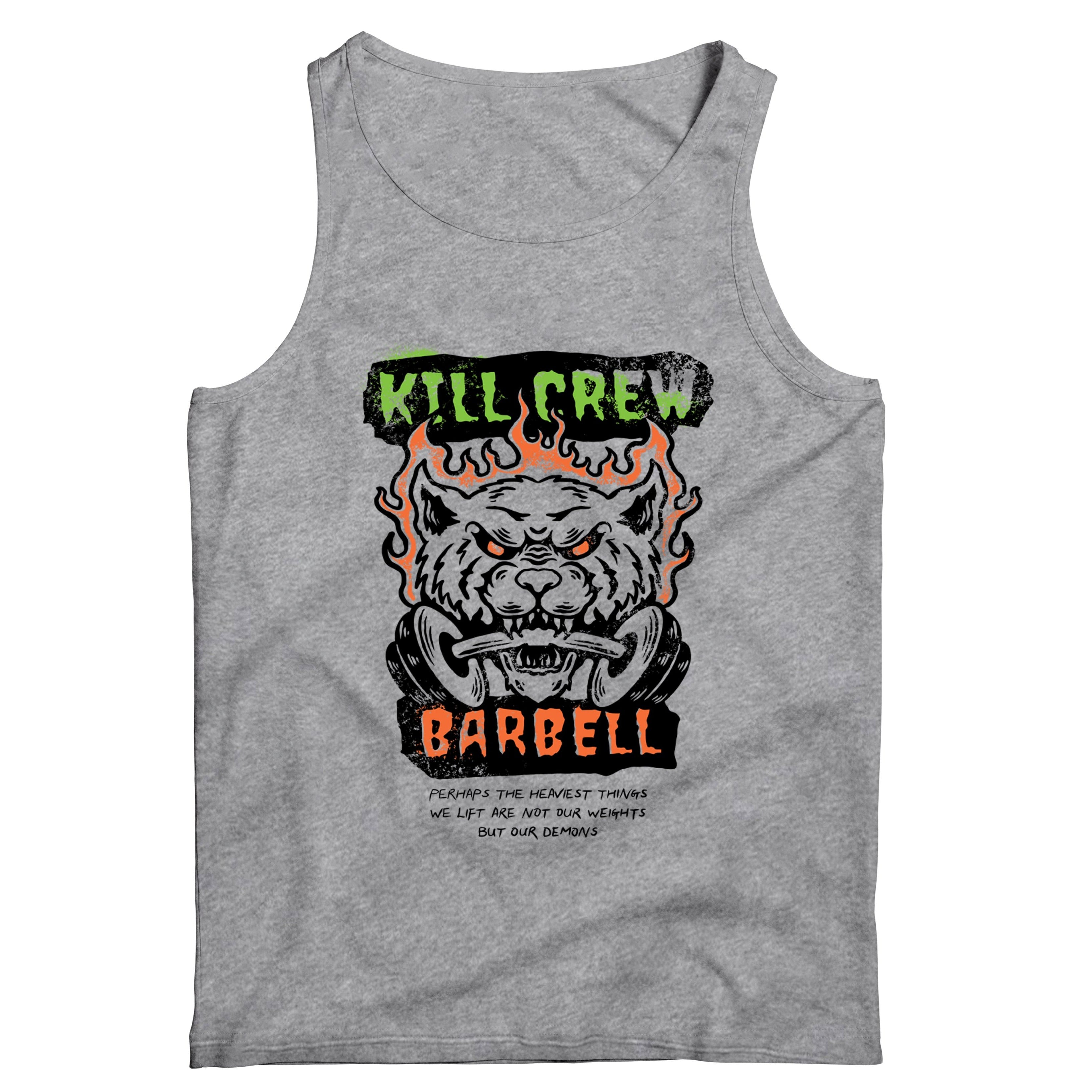KILL CREW BARBELL TANK TOP - GREY – Kill Crew