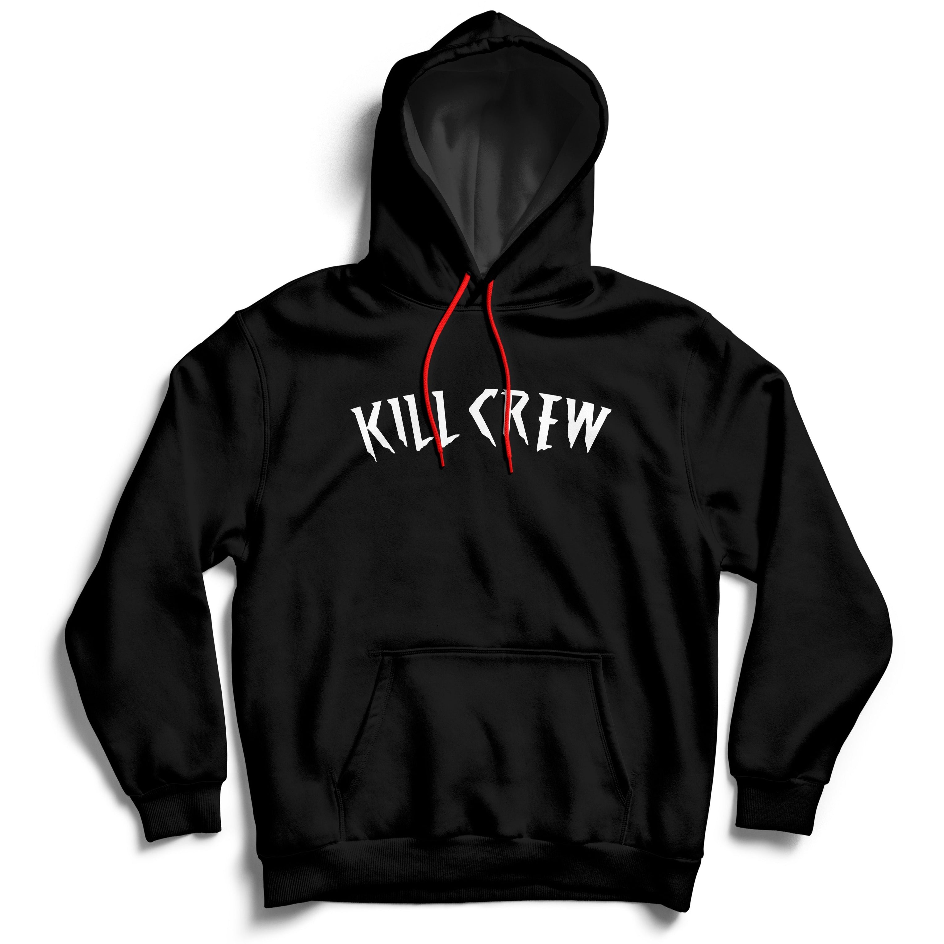 KILL CREW CLASSIC HOODIE - BLACK / WHITE – Kill Crew