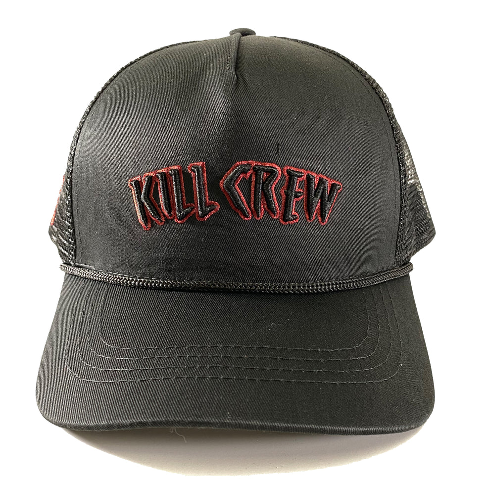 KILL CREW TRUCKER HAT - RED/BLACK – Kill Crew