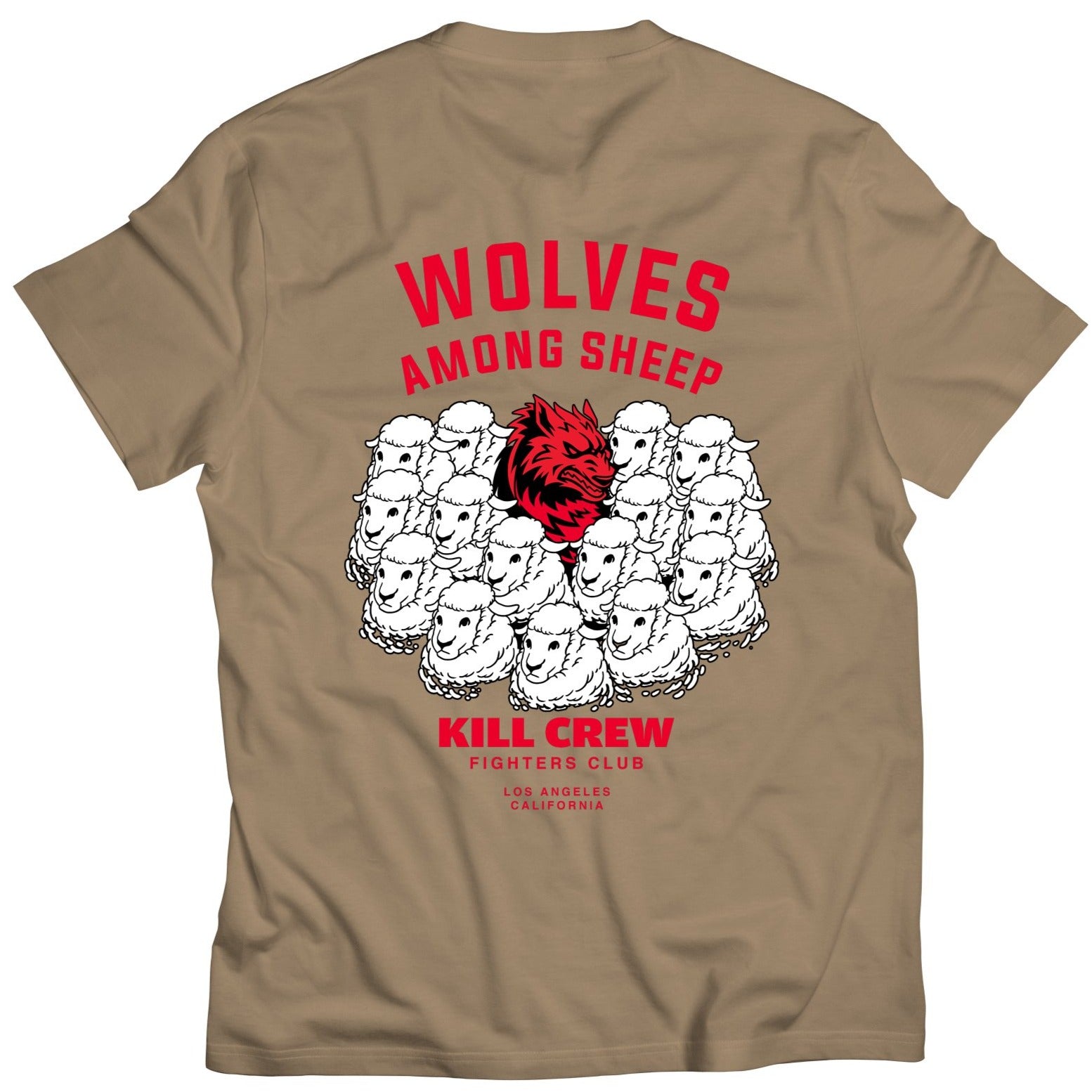 WOLVES AMONG SHEEP T-SHIRT v2 - SAND – Kill Crew